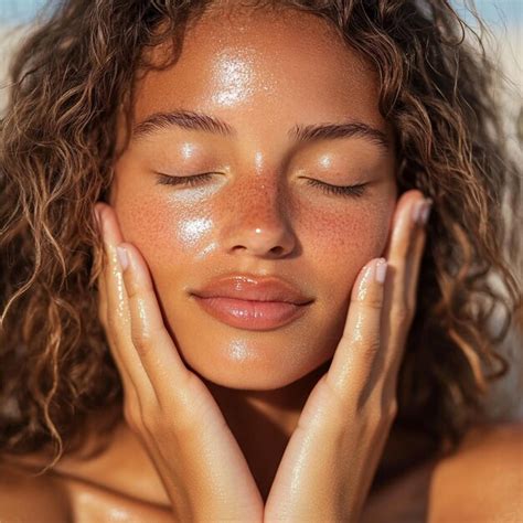 A Skincare Routine With Sun Protection Showing A Morning Regimen That Includes Applying