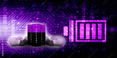 3d Rendering Electrical Energy And Power Supply Source Concept