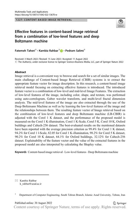 Effective Features In Content Based Image Retrieval From A Combination