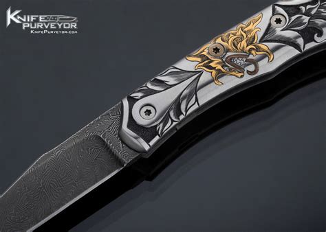 Jody Muller Custom Knife Damascus And Sole Authorship Engraved With