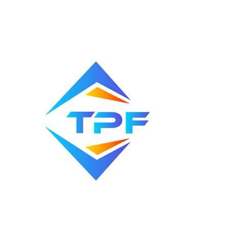 Tpf Abstract Technology Logo Design On White Background Tpf Creative Initials Letter Logo