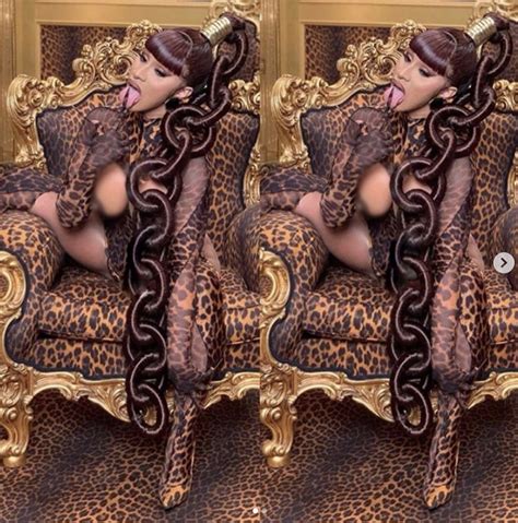 Cardi B S Chain Link Ponytail In The Wap Video Is Everything Essence Essence