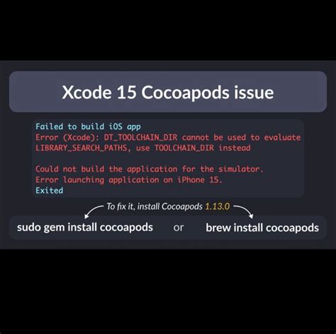 How To Fix Cocoapods In Xcode 15 Smit Jagani Posted On The Topic