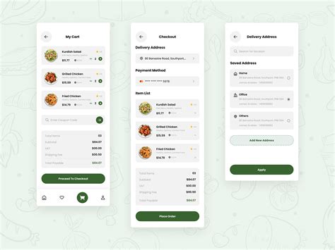 Food Delivery Mobile App Ui Ux Design Behance