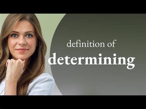Determining Meaning Of DETERMINING YouTube