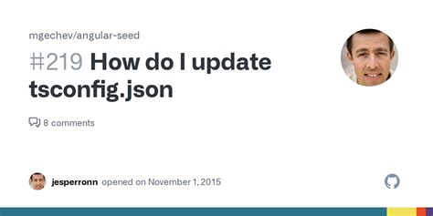 How Do I Update Tsconfigjson · Issue 219 · Mgechevangular Seed · Github