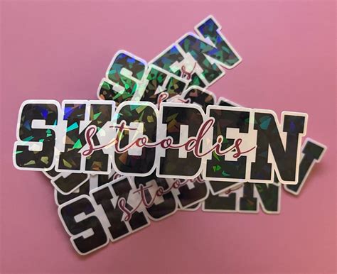 Skoden Stoodis 65 Inch X 15 Inch Holographic Stickers Great For
