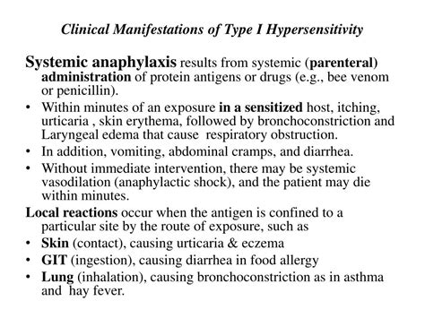 Ppt Type I Hypersensitivity Allergy And Anaphylaxis Powerpoint Presentation Id 2760050