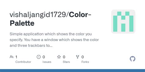 Github Vishaljangid1729color Palette Simple Application Which Shows