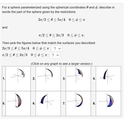 solved for a sphere parameterized using the spherical