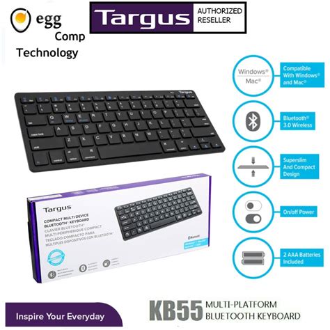 Targus Kb55 Multi Plafform Bluetooth Keyboard Shopee Malaysia
