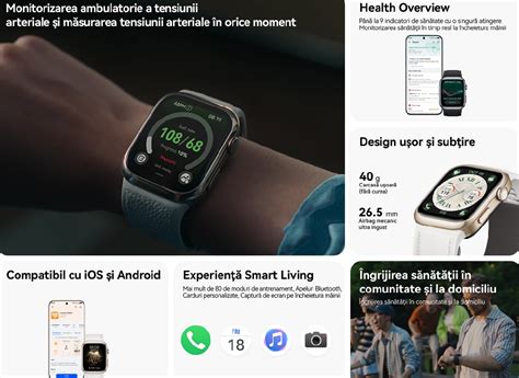 Smartwatch Huawei Watch D2 Black Aluminum Alloy Case Black