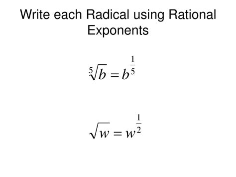 PPT 5 7 Rational Exponents PowerPoint Presentation Free Download ID 6798802