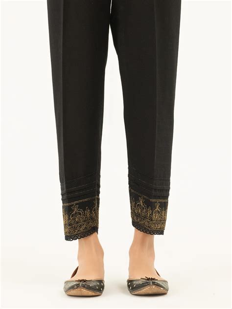 Khaddar Trousers Embroidered Pret Limelightpk
