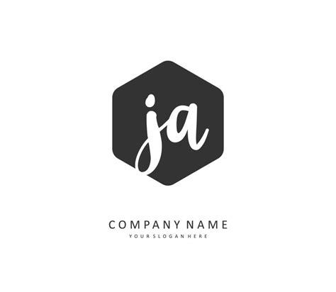 J A JA Initial Letter Handwriting And Signature Logo A Concept