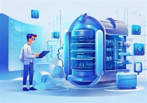 Premium Photo Automated Testing Cyber Security Abstract Vector Illustration