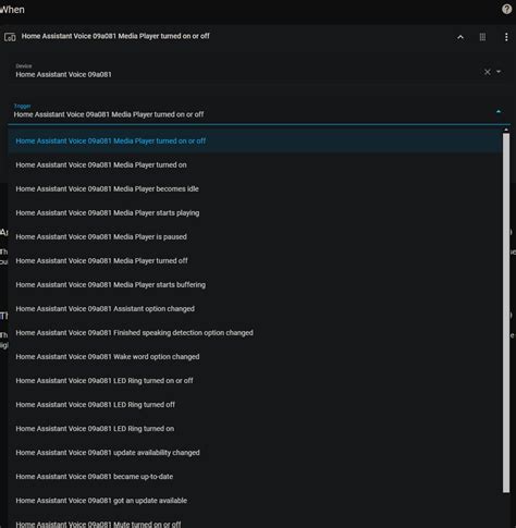 Voice Assistant PE Button Trigger Not Showing In GUI Configuration Home Assistant Community