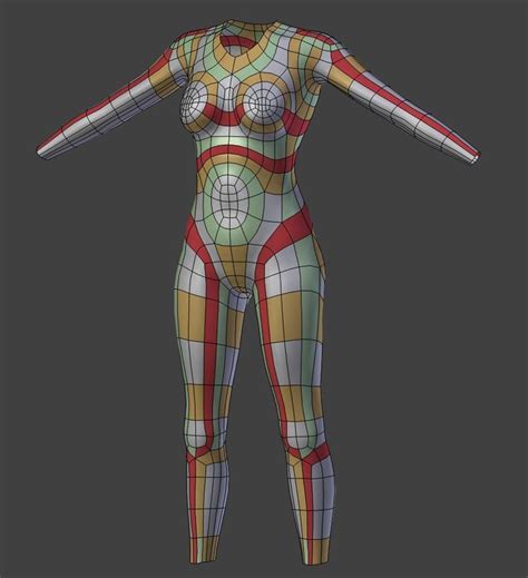 Topology 7 Character Modeling Topology Female Bodies
