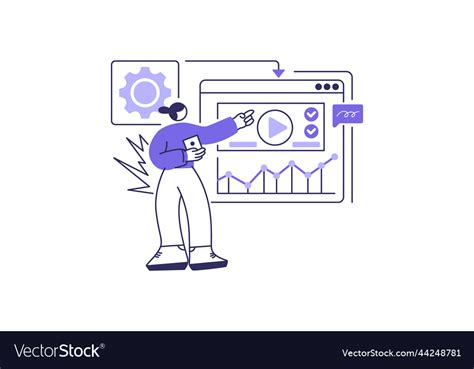 Flat Design Statistical And Data Analysis Vector Image