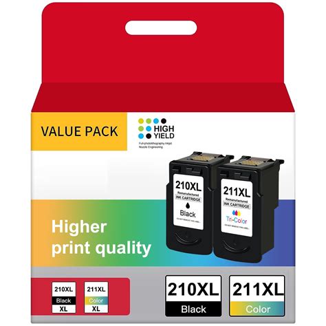 Canon 210XL 211XL Combo Printer Ink Cartridges PG 210XL CL 211XL Black And Color Fit For
