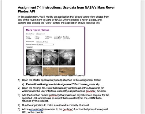 Solved Assignment 7 1 Instructions Use Data From Nasas