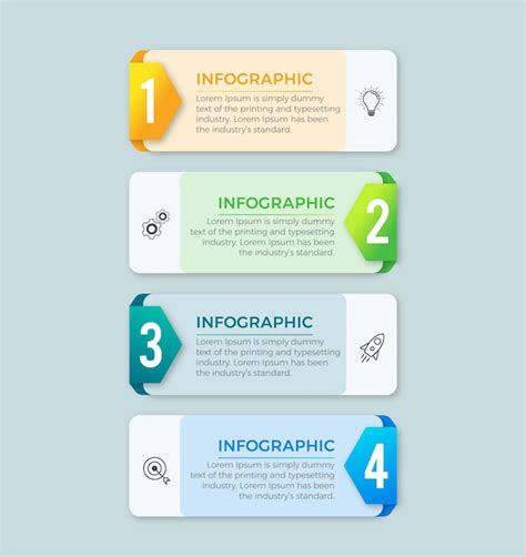비즈니스 Infographic 요소 서식 파일 프리미엄 벡터