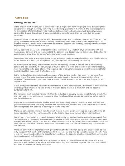 Astro Sex Pdf Planets In Astrology Astrological Sign