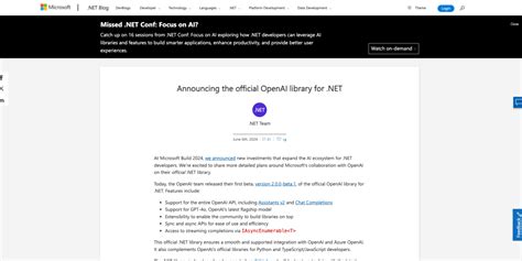 Openai Api Dotnet 一个强大的cnet Sdk用于访问openai Api 懂ai