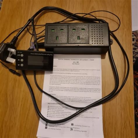 Reptile Digital Temperature Thermostat Day Night Vivarium Heating £10 00 Picclick Uk