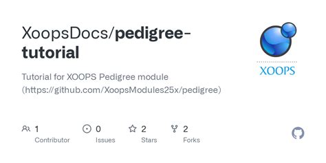 github xoopsdocs pedigree tutorial tutorial for xoops pedigree