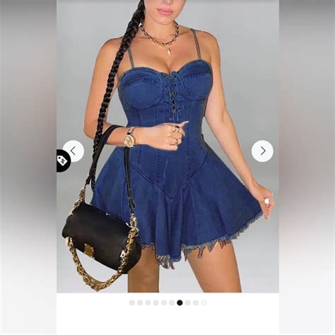 Dresses Nwt Denim Corset Dress Poshmark