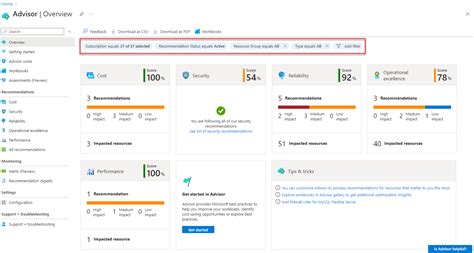 مقدمة حول Azure Advisor Azure Advisor Microsoft Learn