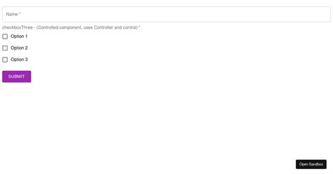 reset checkbox group forked codesandbox