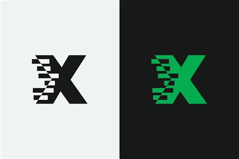 X 문자 아이코닉 변환 모양 벡터 로고 디자인 크리에이티브 브랜드 로고 일러스트레이션 X 타이포그래피 추상 텍스트 벡터 디자인