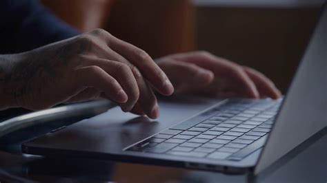 Zoom Pinch Gesture On Laptop Touchpad Close Stock Footage Sbv 347429131