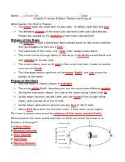 Chapter 6 Lesson 4 Notes Answers Docx Name Answer Key Class Chapter