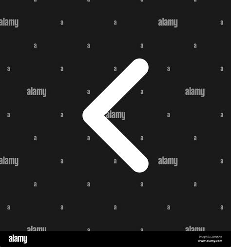 Left Arrow Dark Mode Glyph Ui Icon Stock Vector Image And Art Alamy