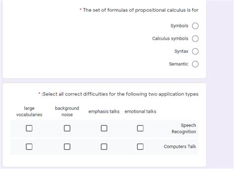 Solved The Set Of Formulas Of Propositional Calculus Is