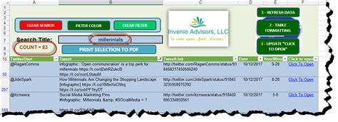 Microsoft Excel — Using The Infographic Resource Dashboard By Don