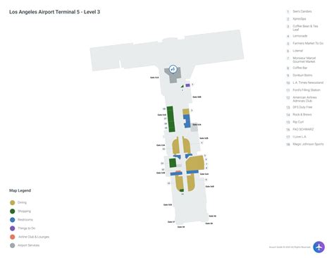 Los Angeles Airport Lax Maps
