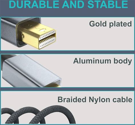 Mowsil Mini Display Port To HDMI Adapter Cm Length Grey Buy Best Price In UAE Dubai Abu