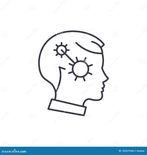 Focus Line Icon Concept Focus Vector Linear Illustration Symbol Sign