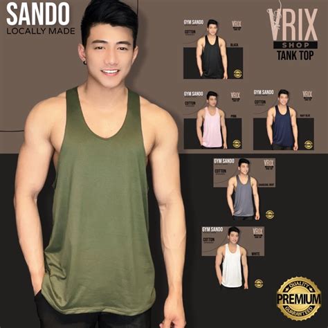 Plain Gym Sando For Men And Womenimproved Shopee Philippines