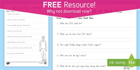 FREE Term 1 Week 4 Year 5 And 6 Chapter Chat End Of Week Quiz