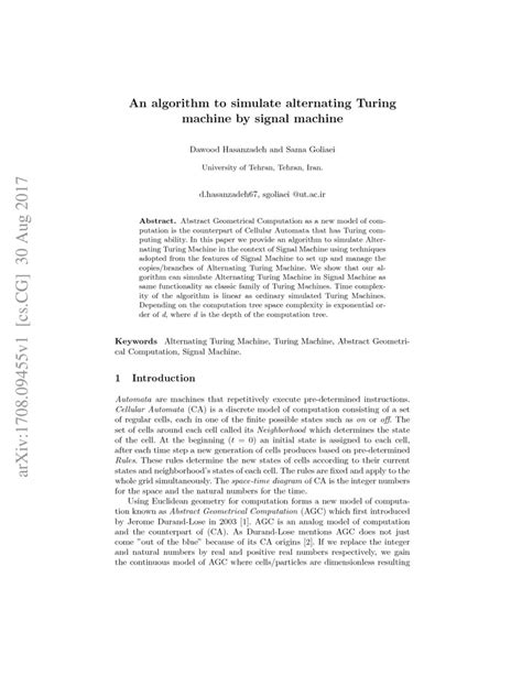 An Algorithm To Simulate Alternating Turing Machine In Signal Machine