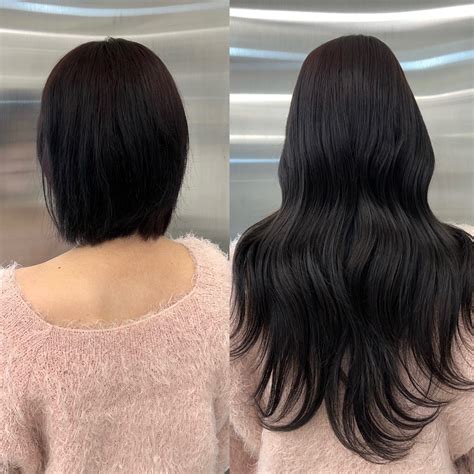 유앤룸 붙임머리탈색염색 재혁 안녕하새요 살롱드비율 재혁쌤입니다 🫡 고객님께서는 단발라인에서 16인치 가슴성 기장으로 붙임머리 시술 하였습니다 기장 짧은피스 쓰는