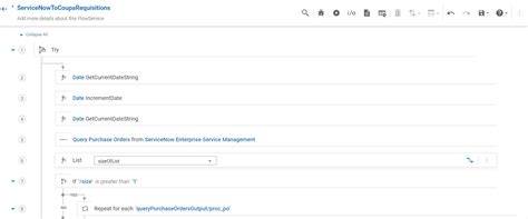 Steps To Create A Flowservice In New Flow Editor To Sync