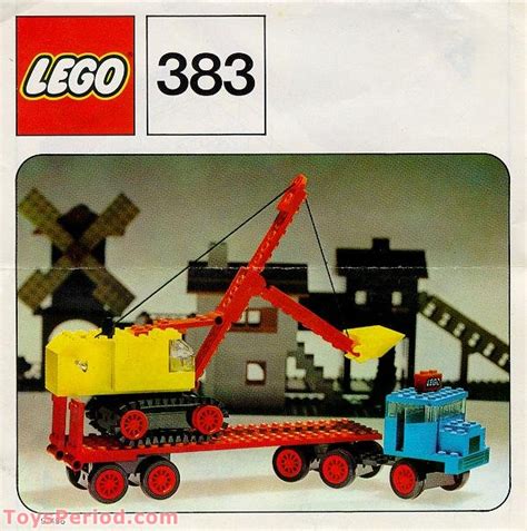 LEGO 383 1 Truck With Excavator Instructions And Parts List