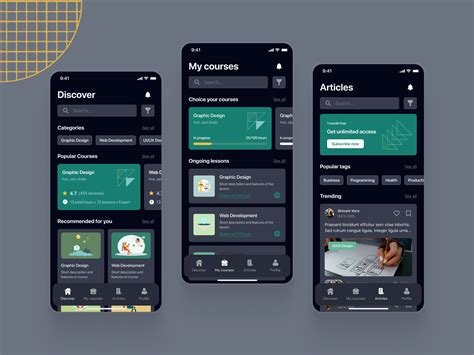 Online Course Mobile App By Tetiana On Dribbble