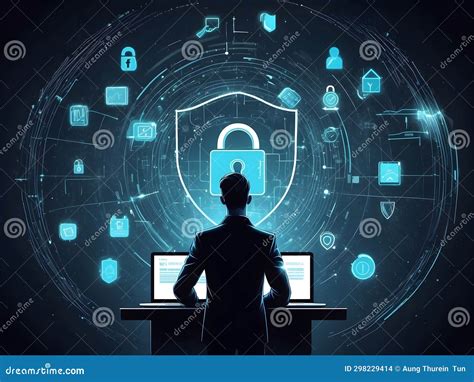 Embracing Data Privacy In The Digital Age Stock Illustration Illustration Of Defense